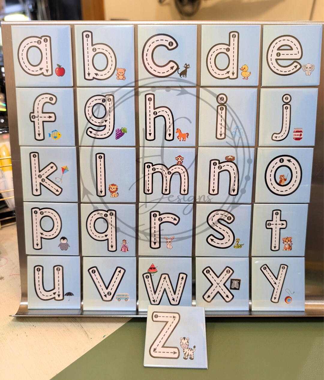 Traceable Lowercase Alphabet ~ Canva Templates & Google Docs (2x2 and 2 ...