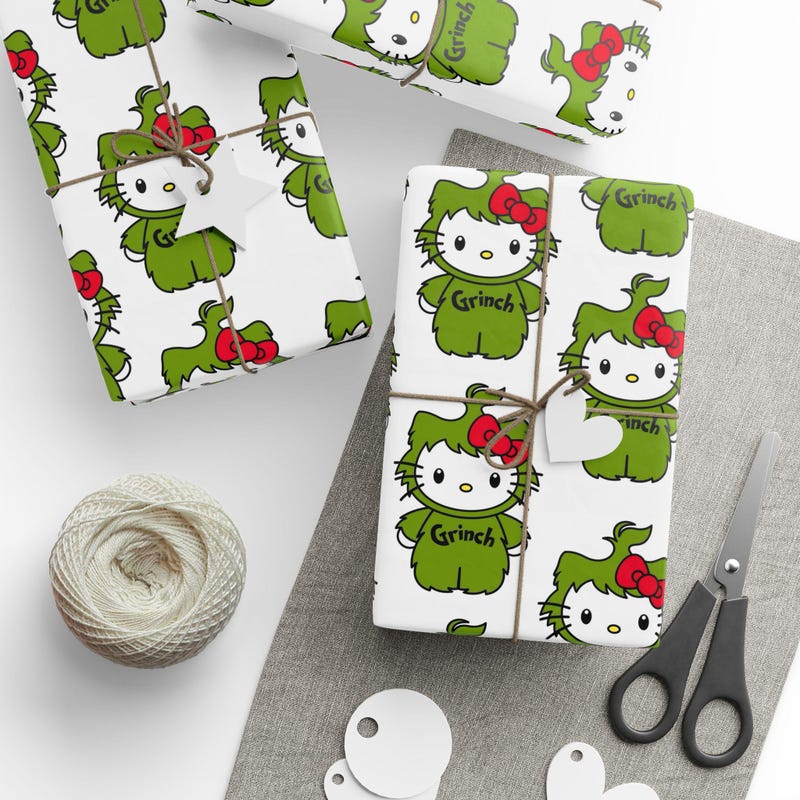 Hello Kittys Wrapping Paper - Etsy