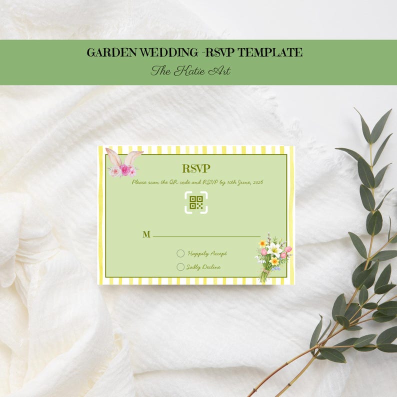 Botanical Garden Wedding Invitation Suite | Watercolor Floral Templates ...