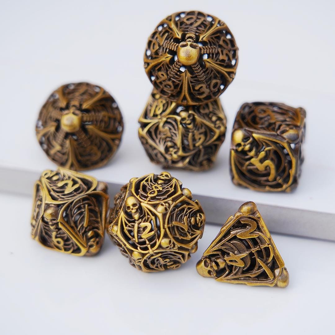 Skull Hollow Metal Set: Dungeons&dragons Role Playing Game, 7-piece Set ...