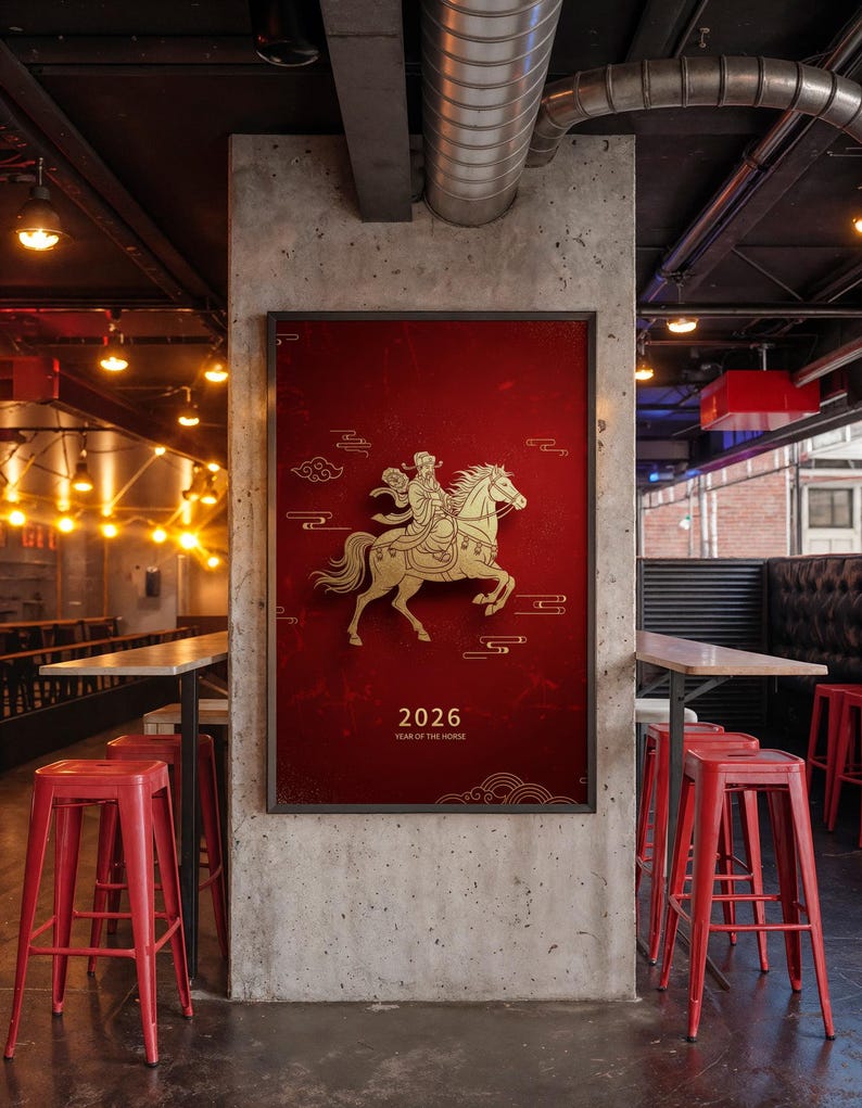 Chinese New Year 2026 Bundle Year of the Horse Poster & Wallpaper Set ...