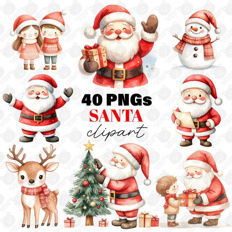Santa Snowman - Etsy