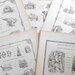 10 Pages 1899 Bible Symbols Sunday School Victorian Picture Book - Etsy