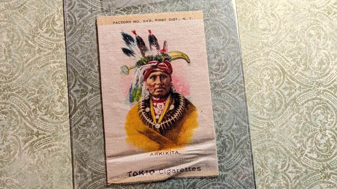 1910 Arkitita Native American Chief Tokio Cigarettes Tobacco Silk - Etsy