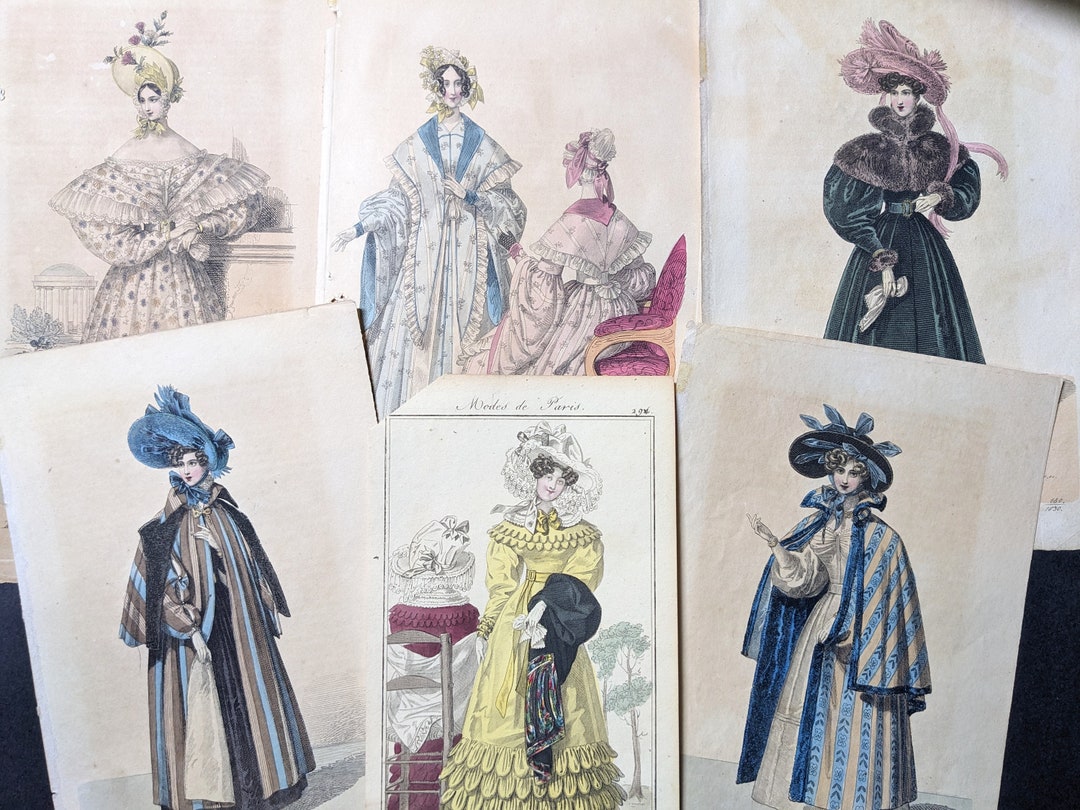 Your Choice Original 1830s Georgian Romantic Era French Fashion Plates ...