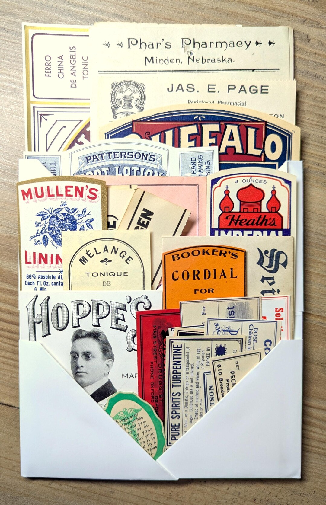 30 Pieces Original Ephemera Paper Scrap Pack Apothecary Drugist Quack ...