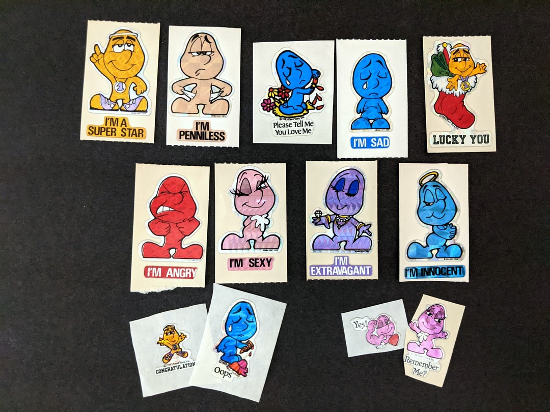 Your Choice 1980s Moodies Prism Sticker Kent Toys - Etsy