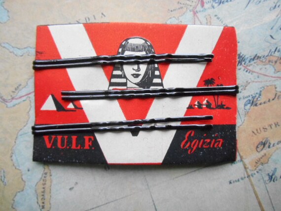 1920s Egyptian Revival Bobby Hair Pins NOS - Gem