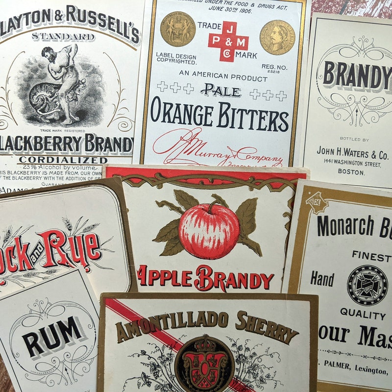 Alcohol Label - Etsy