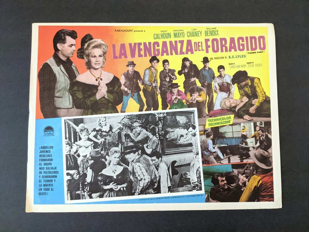 Original 1965 Young Fury Rory Calhoun Virginia Mayo Lon Chaney Cowboy ...