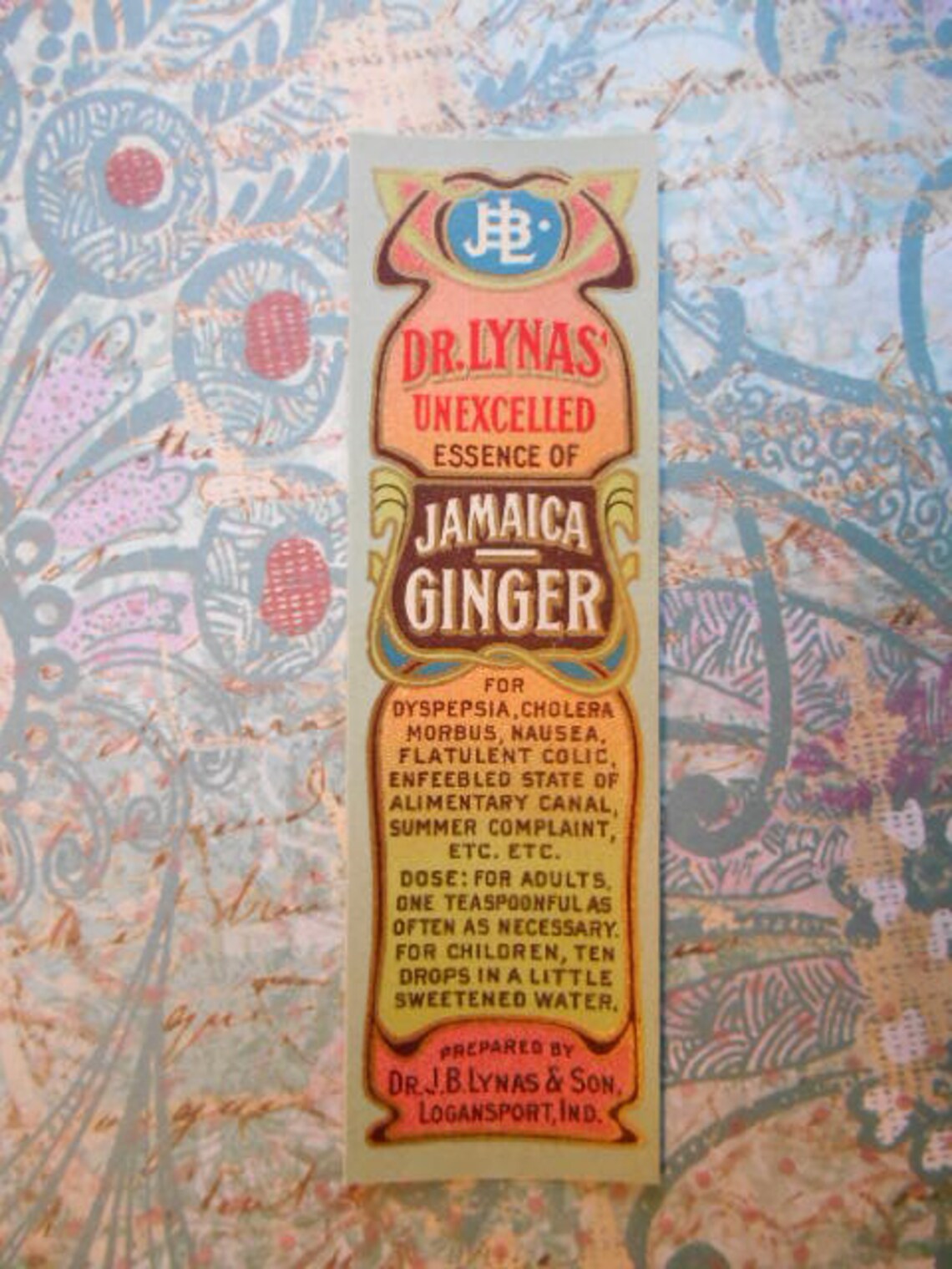 1900s Dr Lynas Essence of Jamaica Ginger Elixir Tonic Quack Medicine ...