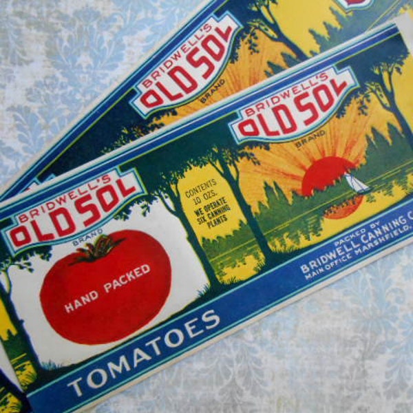 Old Can Labels - Etsy