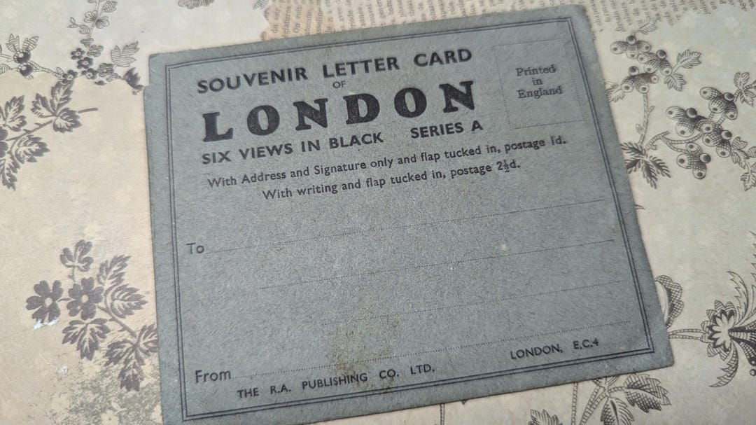1930s 1940s Era Souvenir Folder Mini Snapshot Post Card Black White ...