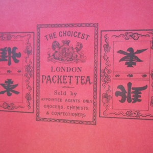 Victorian Tea Packet Label James Turnbull Late 1800s NOS - Etsy