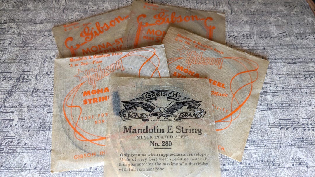 Your Choice Vintage Mid Century Mandolin and Mandolin Banjo Strings ...
