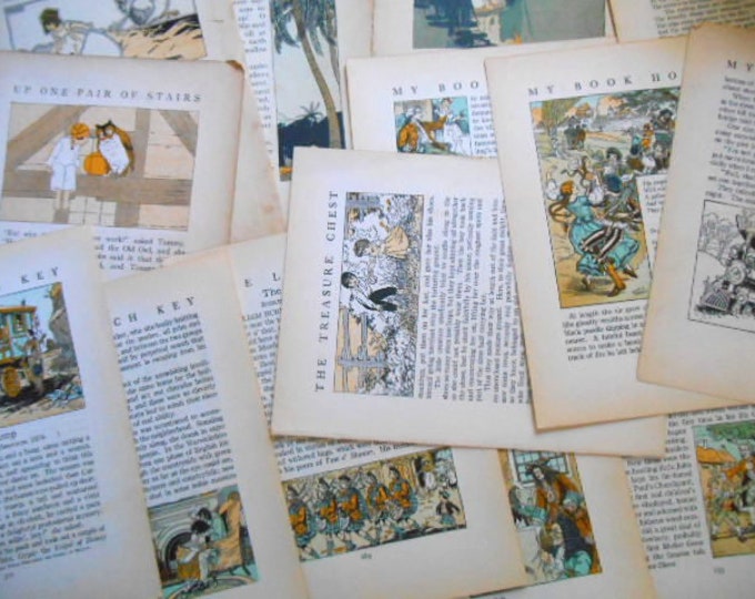 20 Early 1900s Victorian Children's Illustration Pages - Etsy