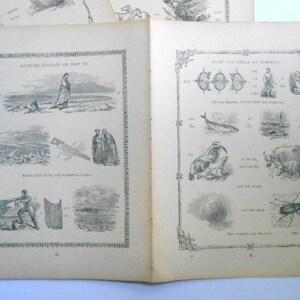 10 Pages 1899 Bible Symbols Sunday School Victorian Picture Book - Etsy