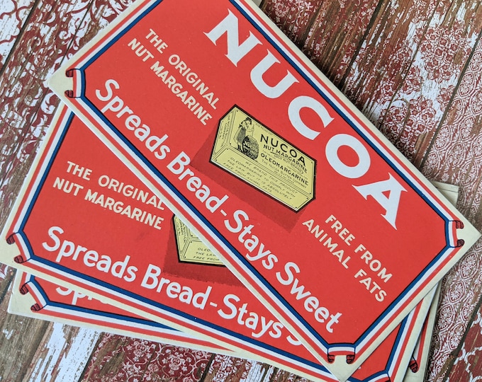 1920s Nucoa Nut Margarine Ad Advertising Ink Blotter - Etsy