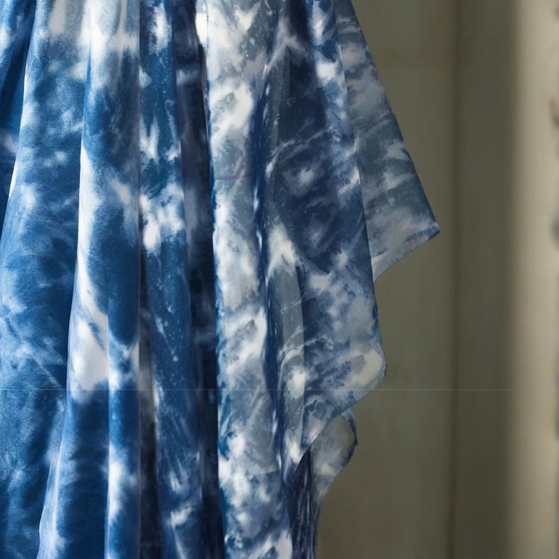 Watercolor Chiffon Fabric - Etsy