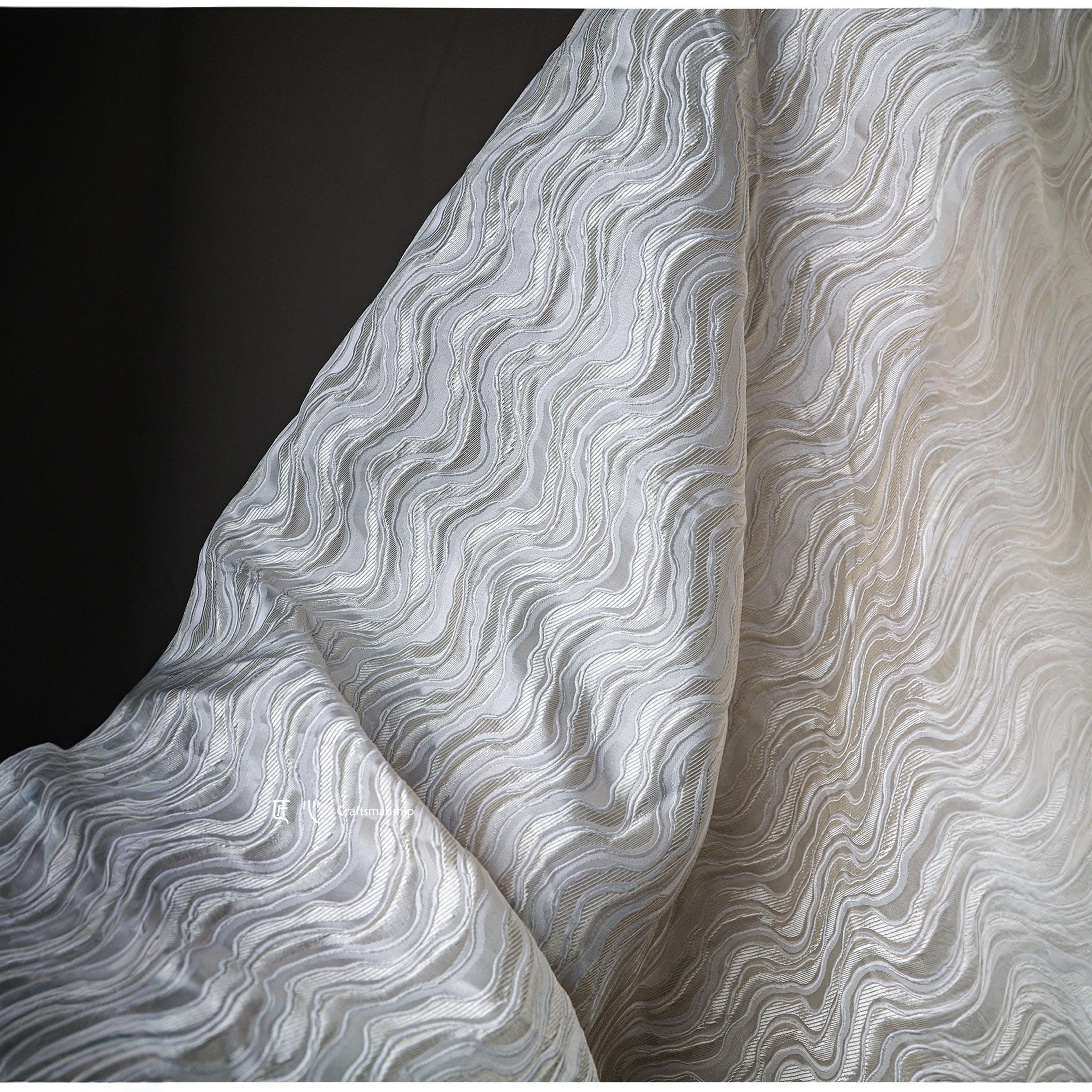 Water Ripple Jacquard - Heavy 3D Relief Textured Artistic Fabric - Etsy