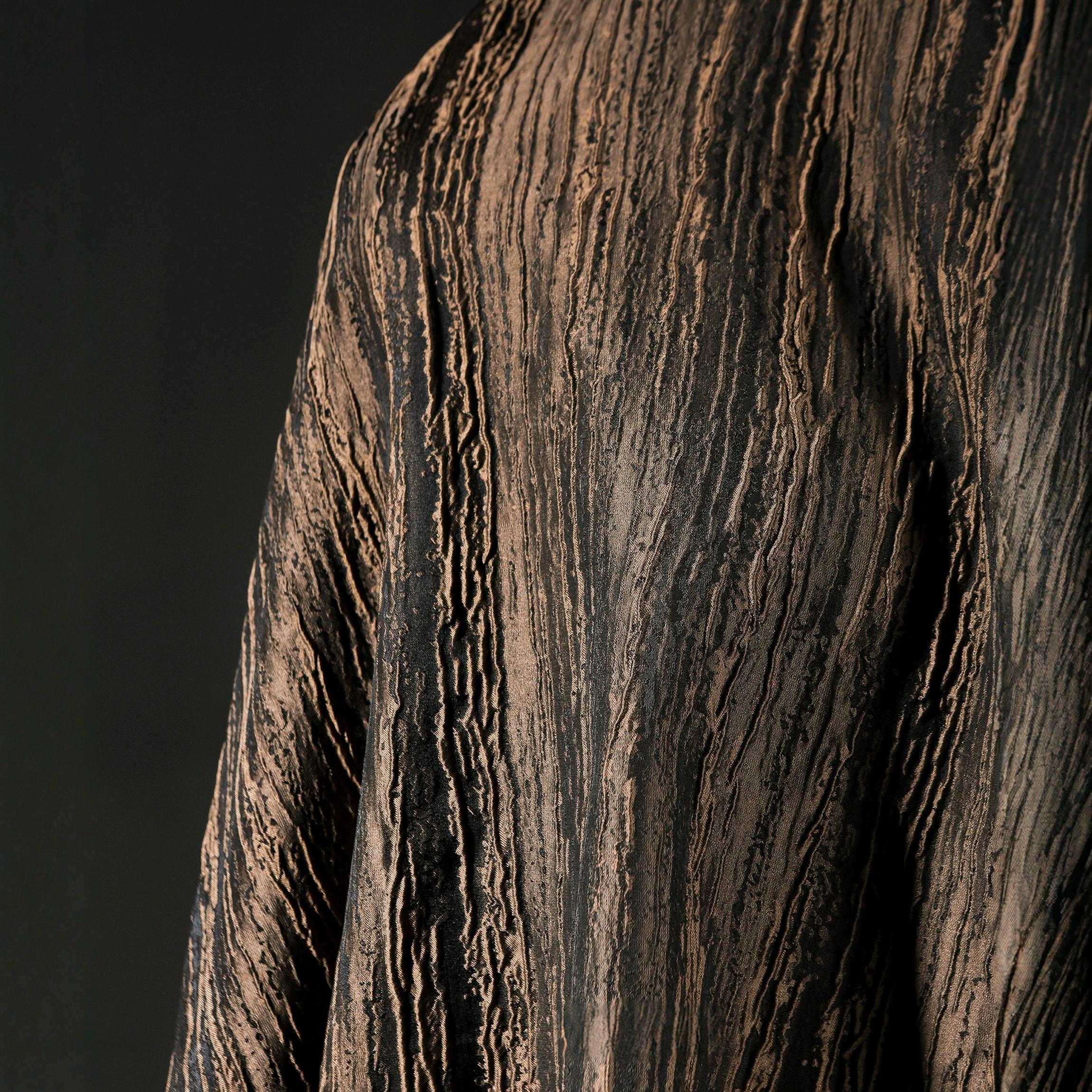 Brown Bark Texture Jacquard - 3D Botanical Weave Artisan Fabric - Etsy