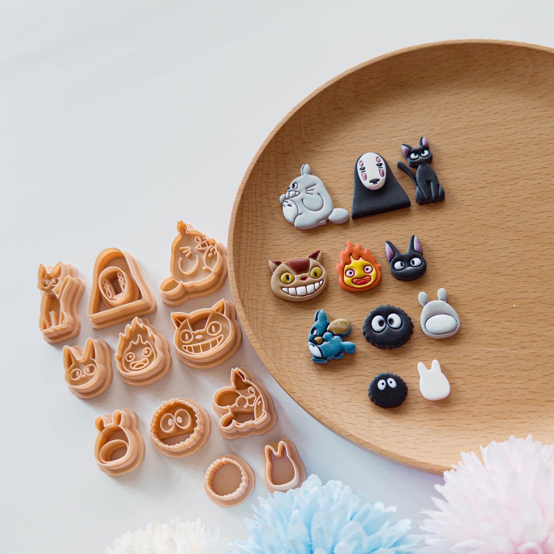 Anime Forest Spirit Clay Cutters: Kawaii Character Earring & Cookie ...