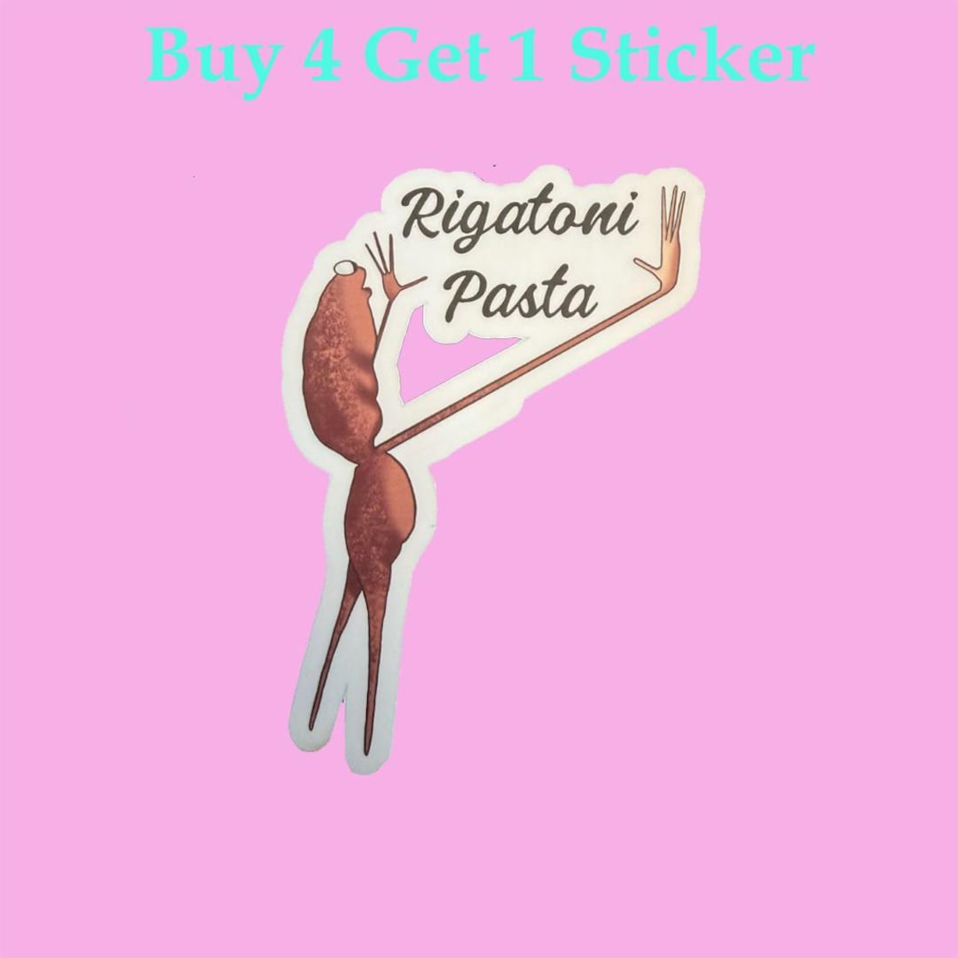 Rigatoni Pasta Marcus the Worm Fandom Sticker, Gift for Fan Stickers - Etsy