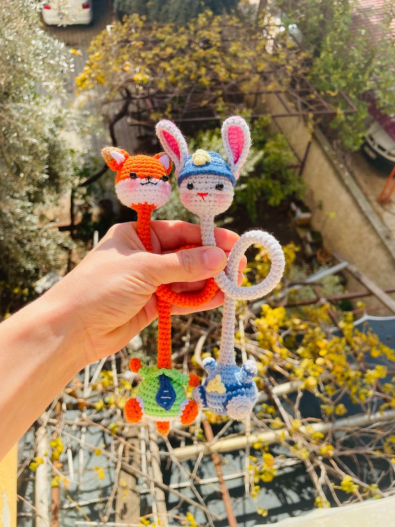 Handmade Sid, Judy Hopps and Nick Wilde Amigurumi Car Ornament ...