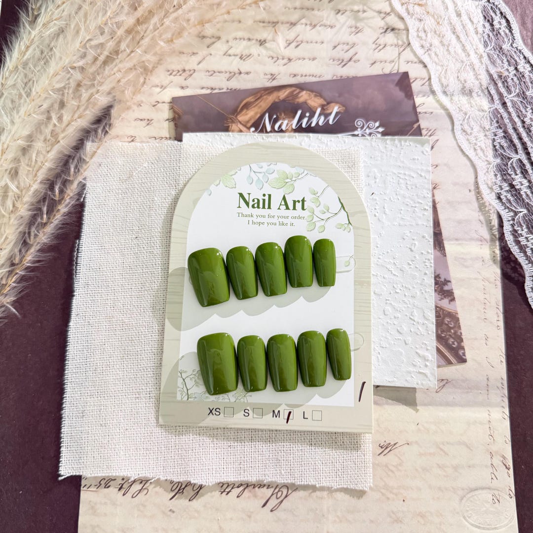 Three Colors Wearable Short Handmade New Solid Color Nail Art ...
