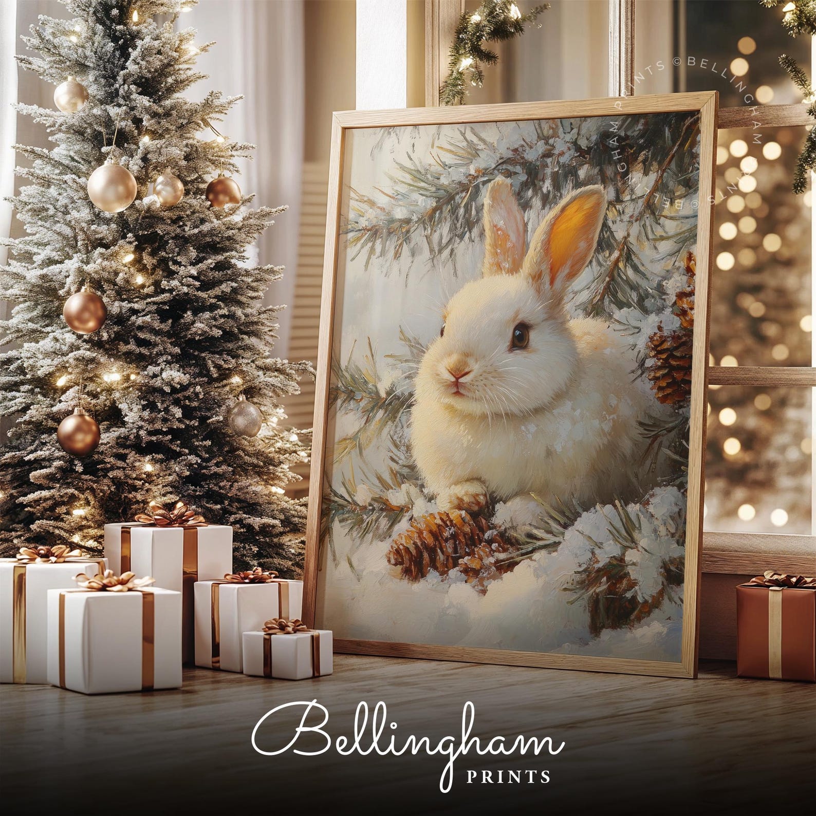 Winter Rabbit Print – Rustic Cottagecore Still Life (digital Download ...