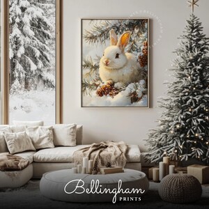 Winter Rabbit Print – Rustic Cottagecore Still Life (digital Download ...