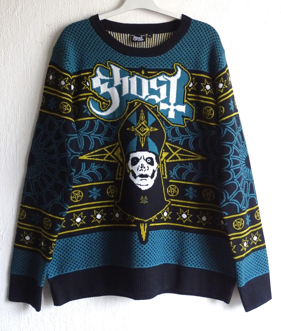Official Y2K Ghost Metal Band Christmas Sweater EMP Collection Men's ...