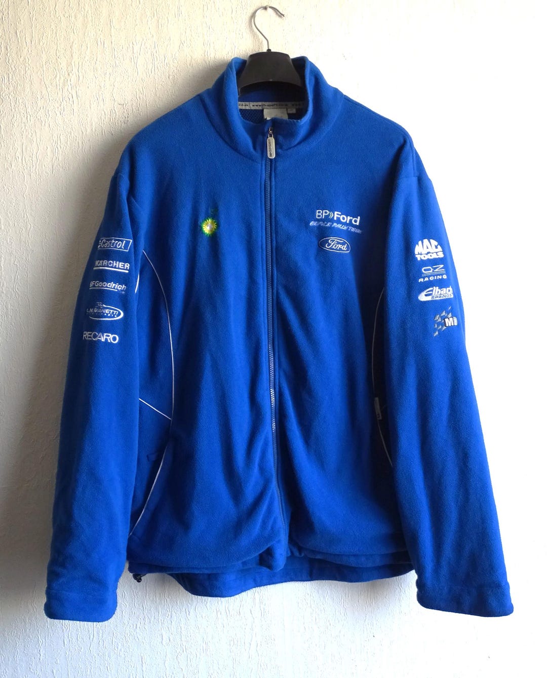 Vintage BP Ford WRC World Rally Team Fleece Racing Jacket M-sport Men's ...