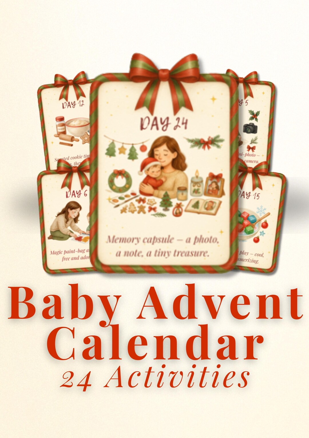 Baby Advent Calendar With Daily Activity Cards | Montessori Inspired ...