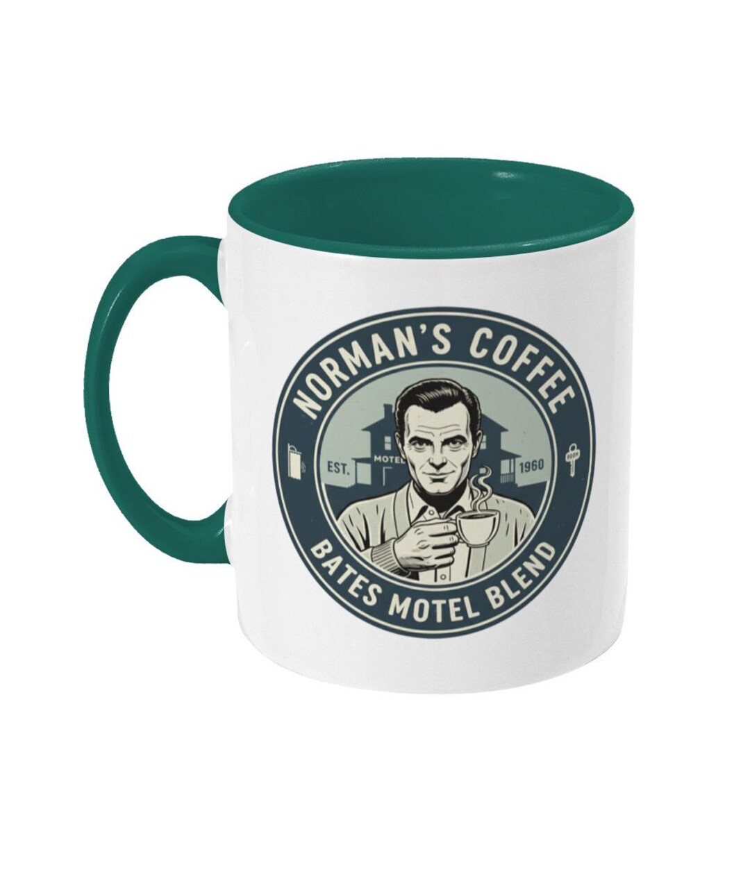 Psycho Mug | Horrorbucks | Bates Motel Coffee - Etsy