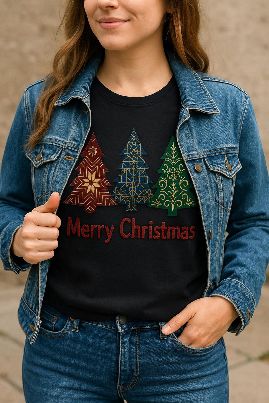 Moroccan Christmas Tree Clipart, Geometric Holiday PNG, Festive ...