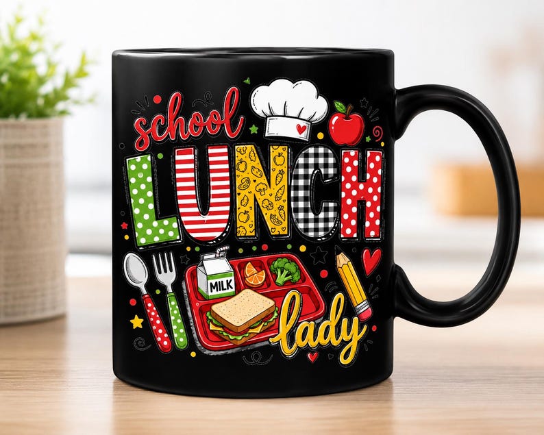 Lunch Lady Png, Back to School Sublimation Design, Lunch Lady Gift PNG ...