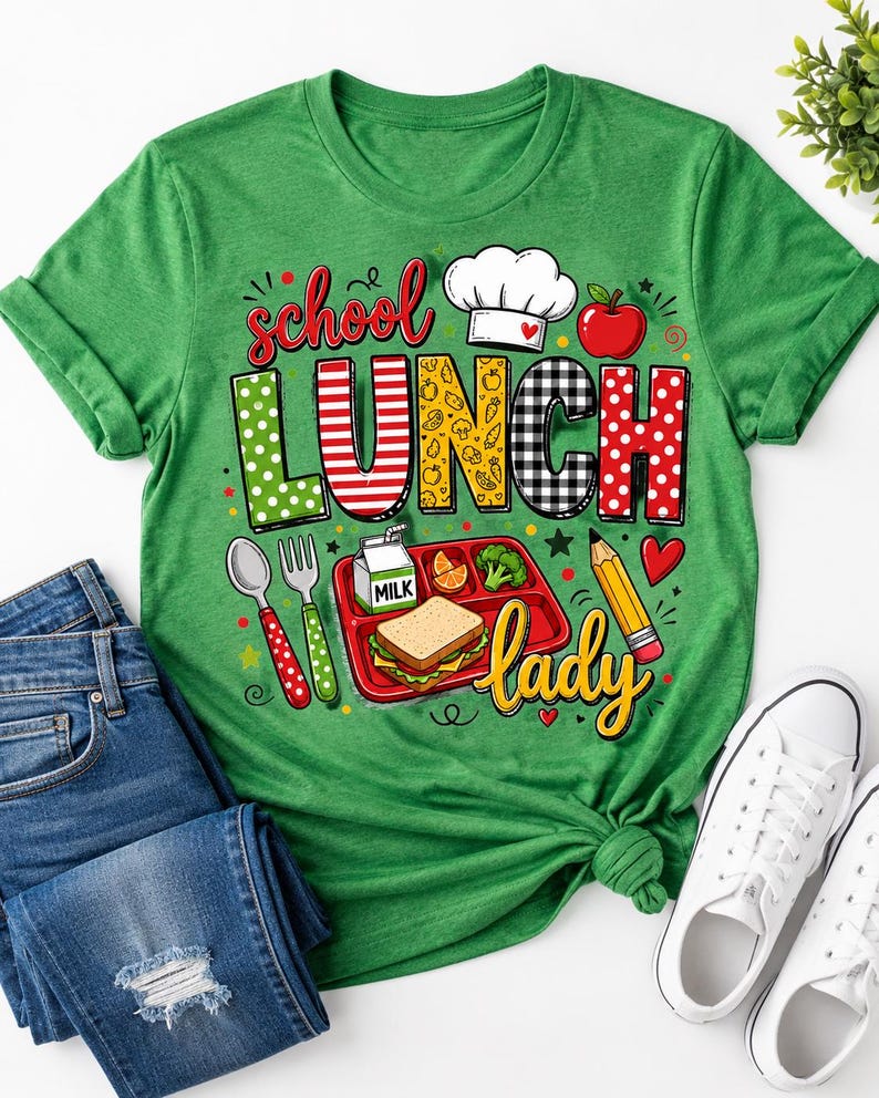 Lunch Lady Png, Back to School Sublimation Design, Lunch Lady Gift PNG ...