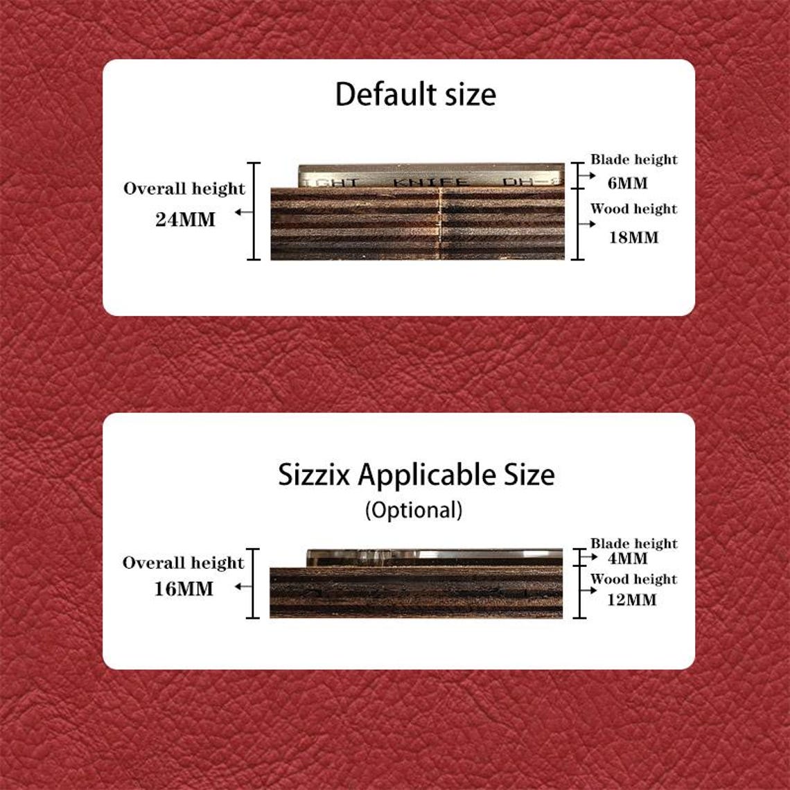 Handmade Leather Product Knife Molds, Classic Short Clutch Bag Knife ...