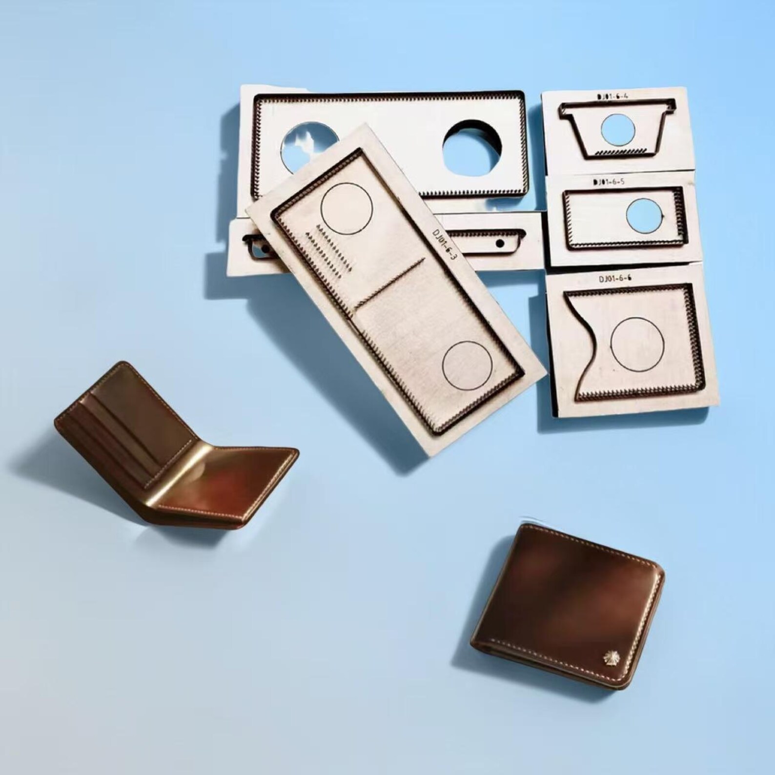 Handmade Leather Product Knife Molds, Classic Short Clutch Bag Knife ...