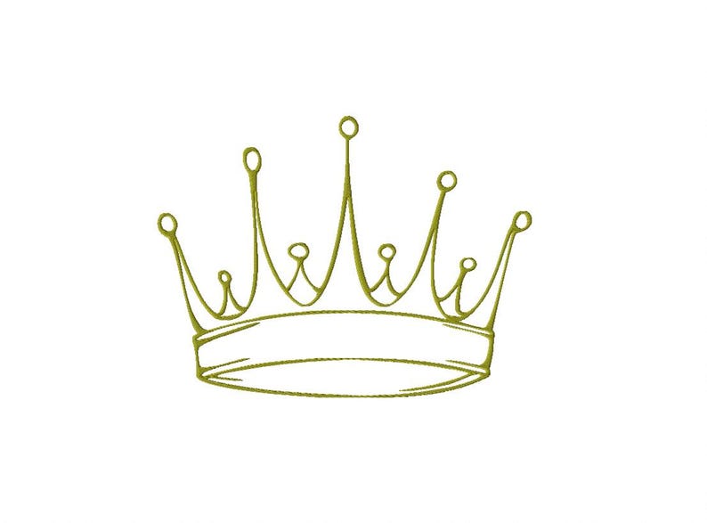 Royal Crown, Machine Embroidery Design (digital Product) 4 Sizes - Etsy