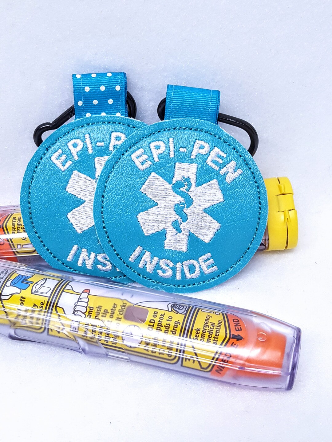 Medical Alert Tag "epi-pen Inside" Label Teal Food Allergy Awareness ...