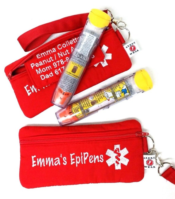 Etui EpiPen Etui a medicaments isole personnalise pour EpiPens ou auto injecteurs d epinephrine AuviQ par Alert Wear Bracelet clip ou sac de taille Etsy France