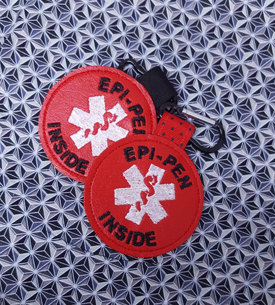 Medical Alert Tag "epi-pen Inside" Label Red White Food Allergy ...