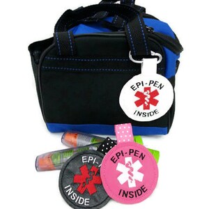 Diabetic Medical Alert Tag "diabetic Supplies" Label Red White Diabetic ...