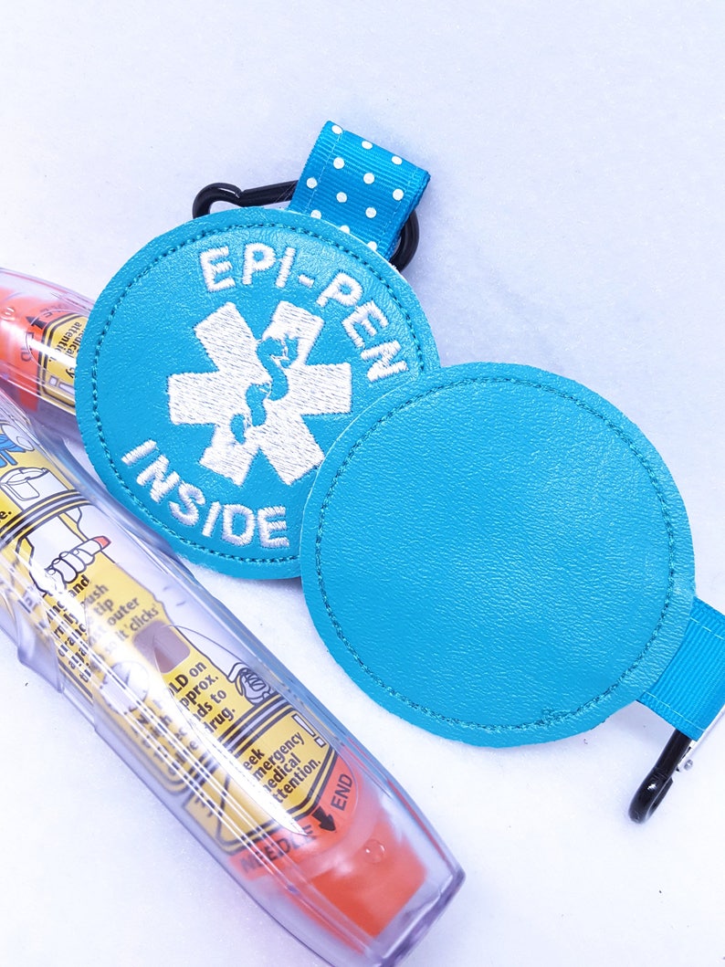 Medical Alert Tag "epi-pen Inside" Label Teal Food Allergy Awareness ...