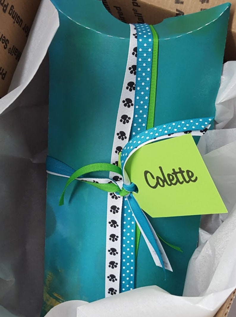 Gift Wrap Pillow Envelope Gift Box With Grosgrain Ribbon and - Etsy