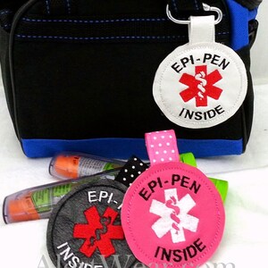 Medical Alert Tag "epi-pen Inside" Label Teal Food Allergy Awareness ...