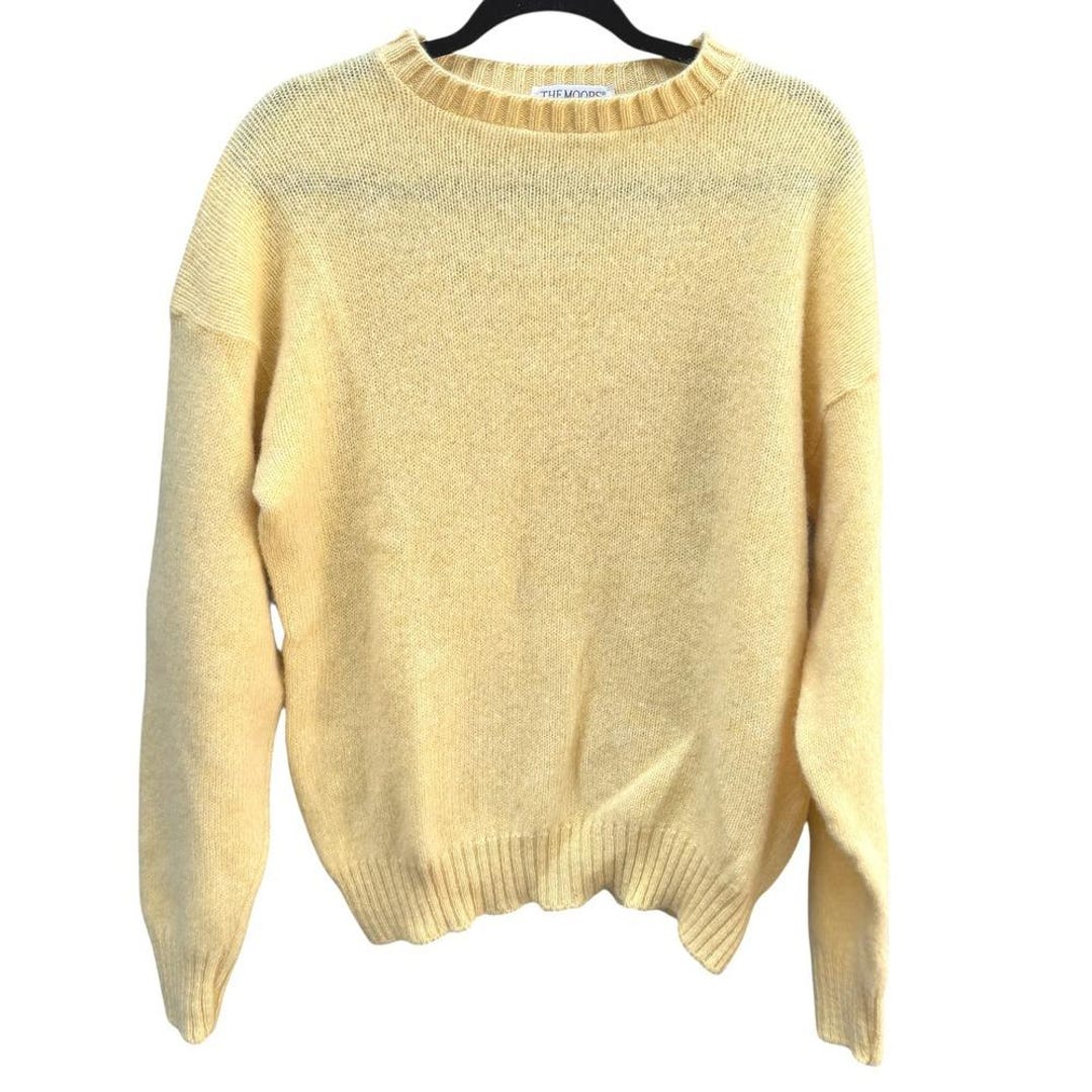 The Moors Shetland Wool Spun Scotland Yellow Sweater Womens Medium Lord ...