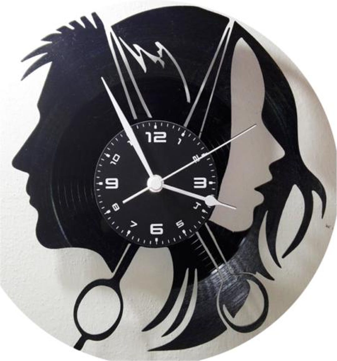 Hand-finished 33 Rpm LP Record Wall Clock for PARRUCCHIERE - Etsy